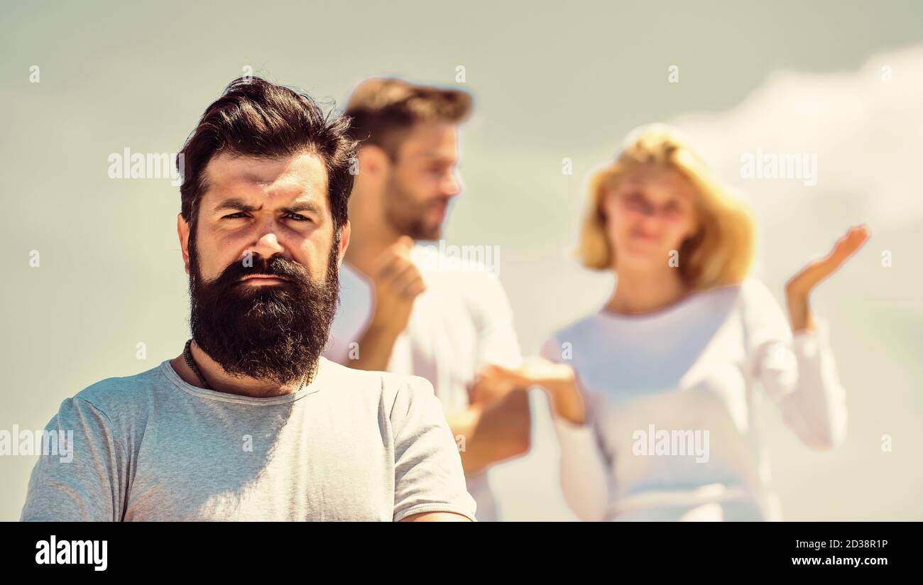 Negative influence of jealous. Envy them. Watching them. Third wheel ...