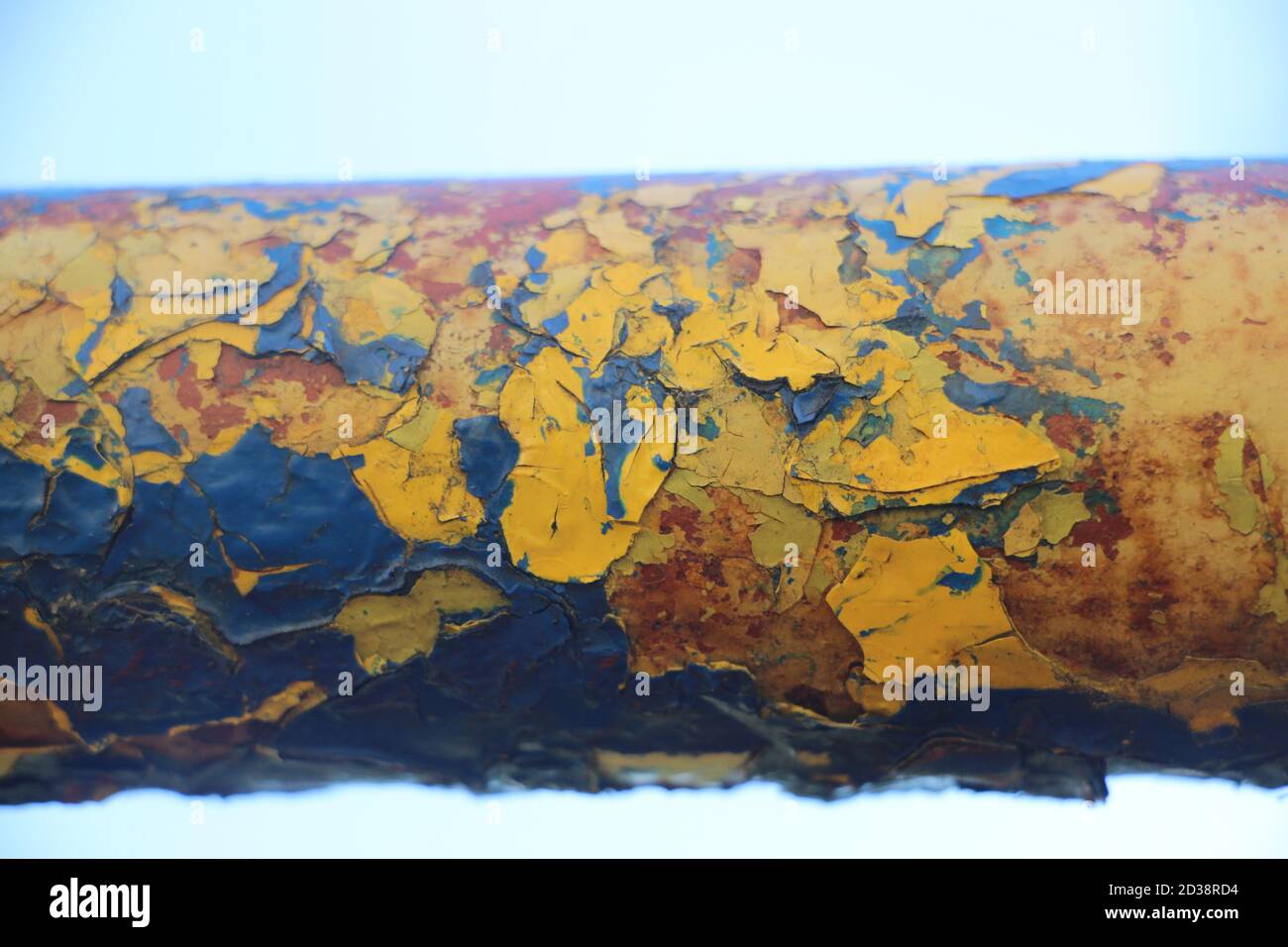 Blue painted metal with a rust texture Stock Photo - Alamy