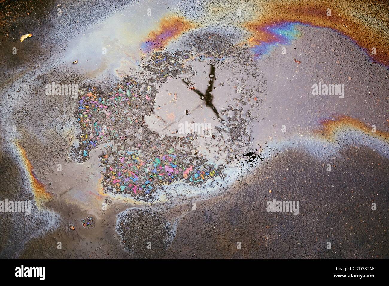 Oil Spill On Asphalt High Resolution Stock Photography and Images - Alamy