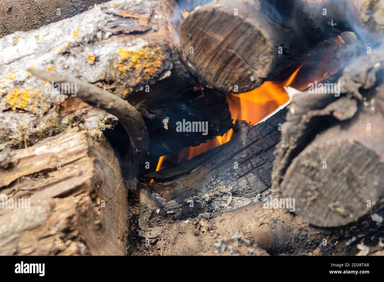 firewood burning on the brazier brazier, fire, coals, background Stock ...