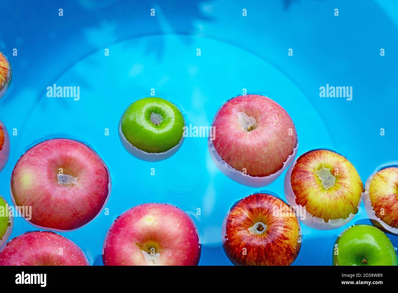 Washing fresh apples in the water Stock Photo - Alamy