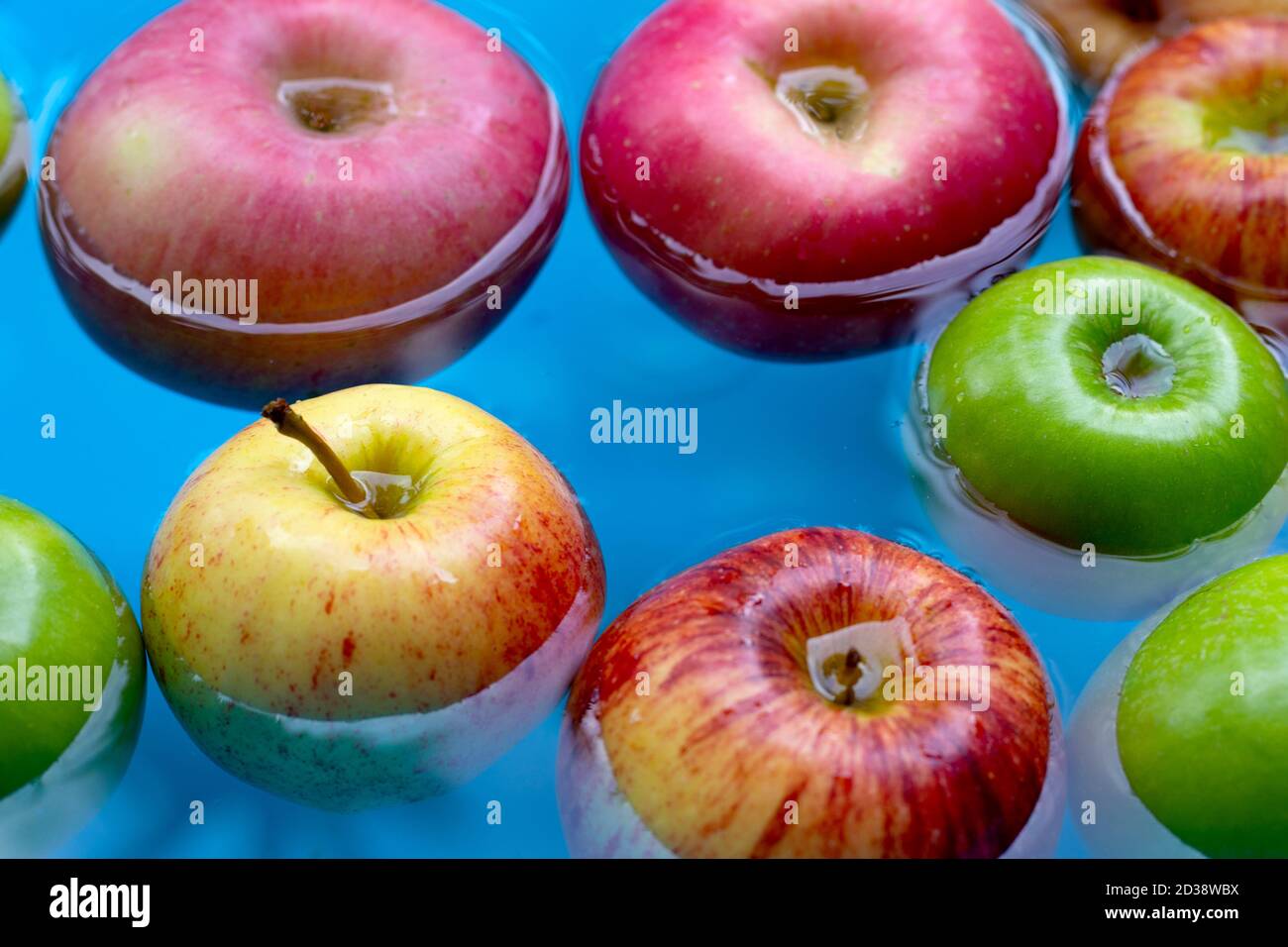 Washing fresh apples in the water Stock Photo - Alamy