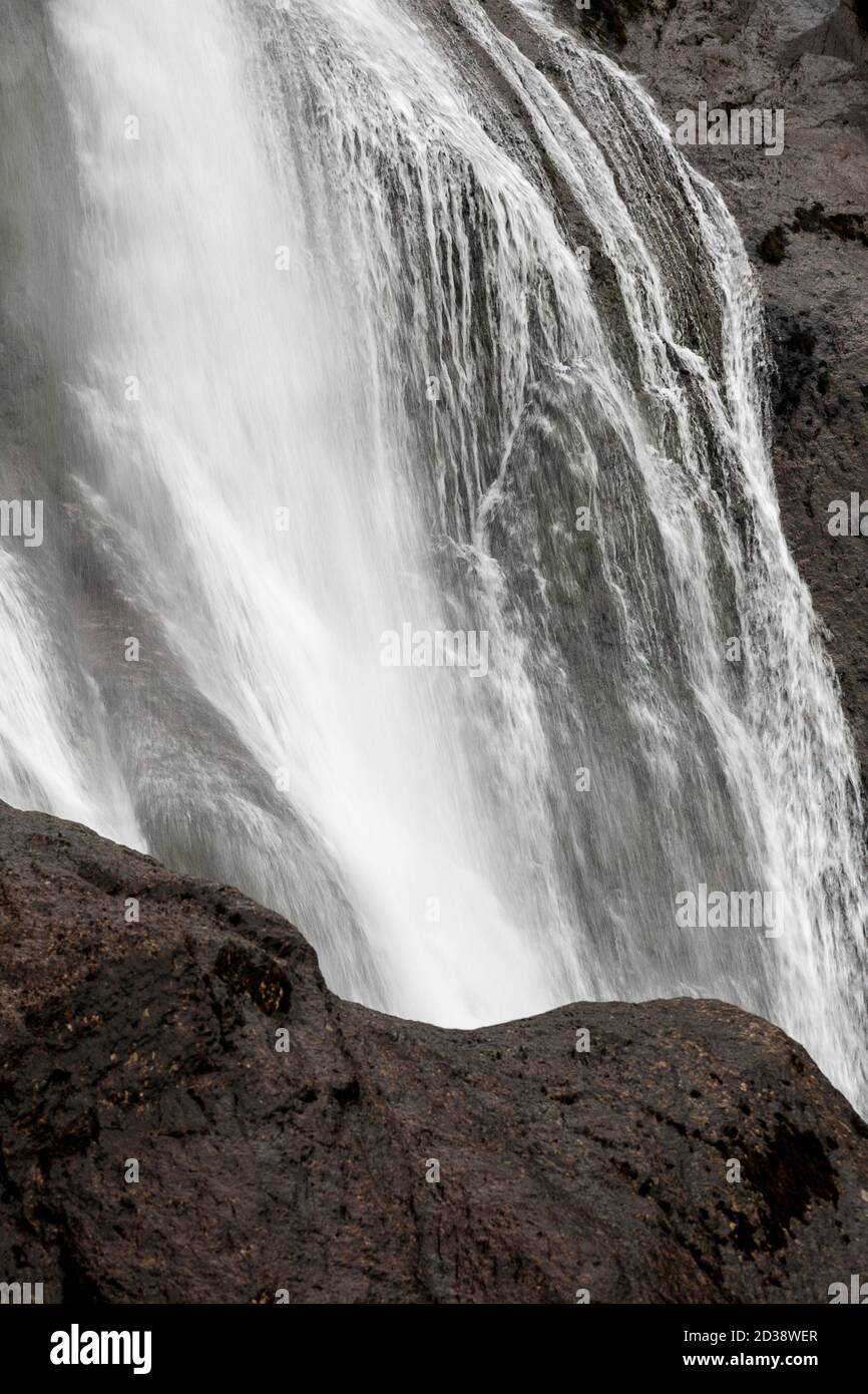 Aber Falls waterfall, Snowdonia, North Wales Stock Photo - Alamy