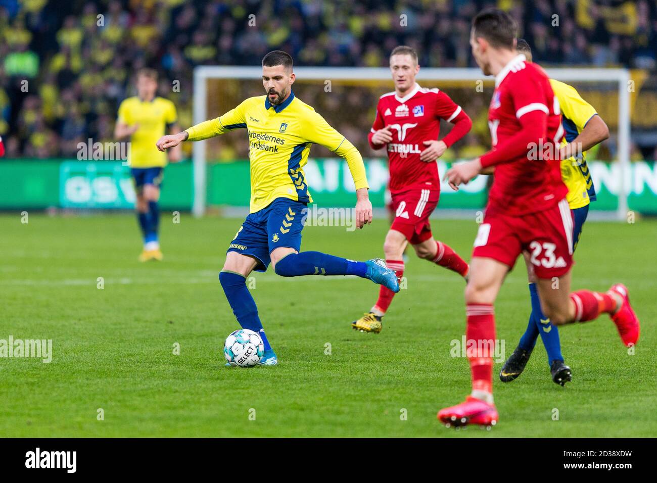 Brondby, Denmark. 01st, March 2020. Anthony Jung (3) of Broendby IF ...