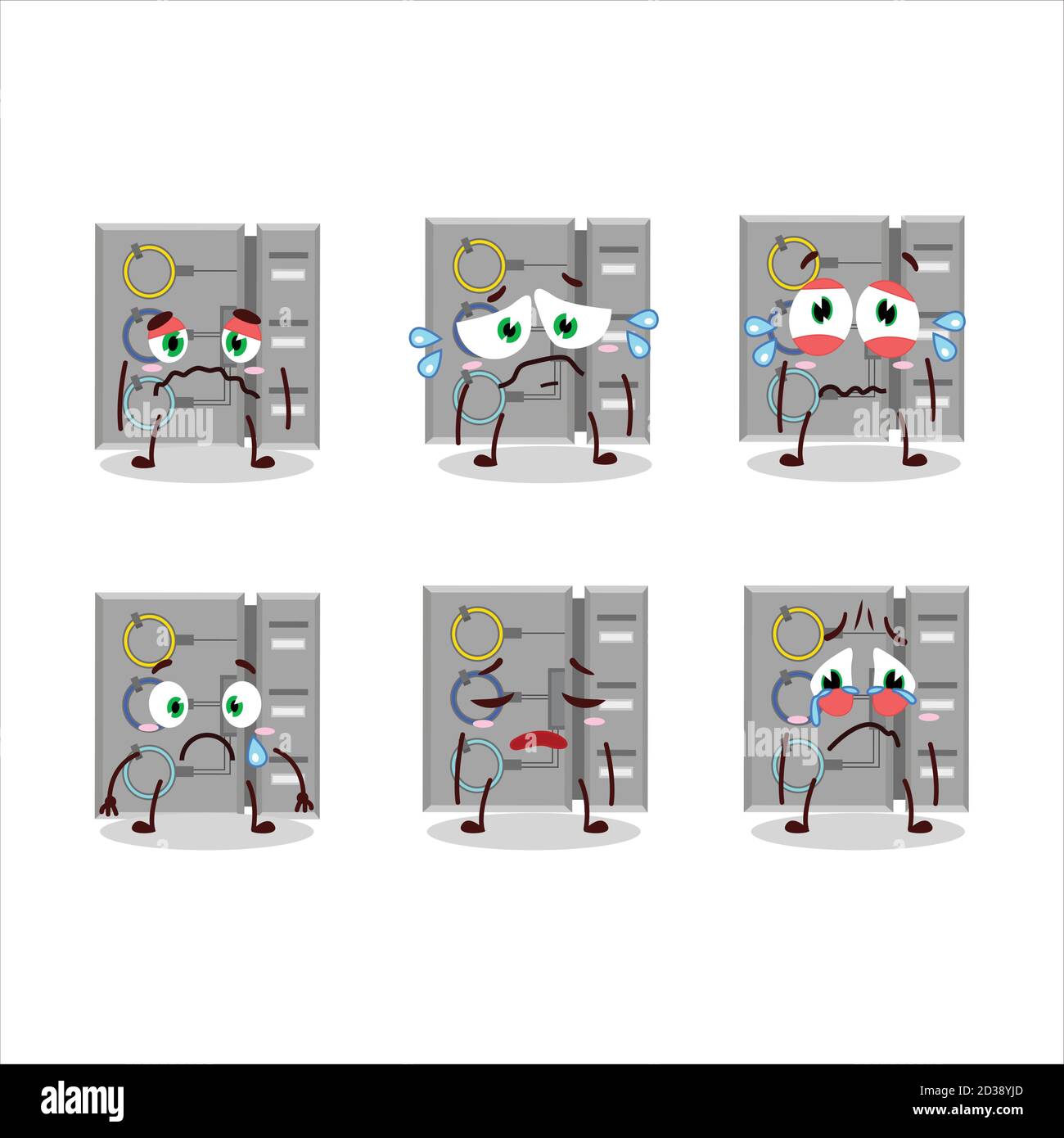 Among us task machine cartoon character with sad expression Stock ...