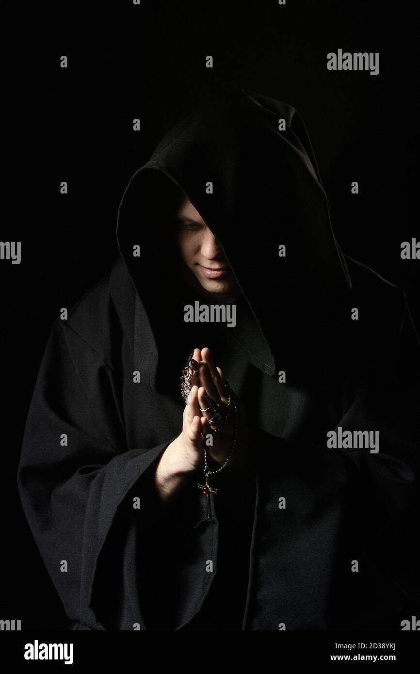 Scary monk hi-res stock photography and images - Alamy