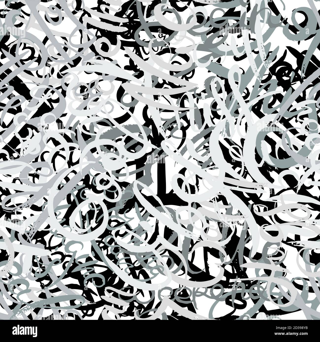 Graffiti background seamless pattern. Hand style tagging. Vandal vector ...