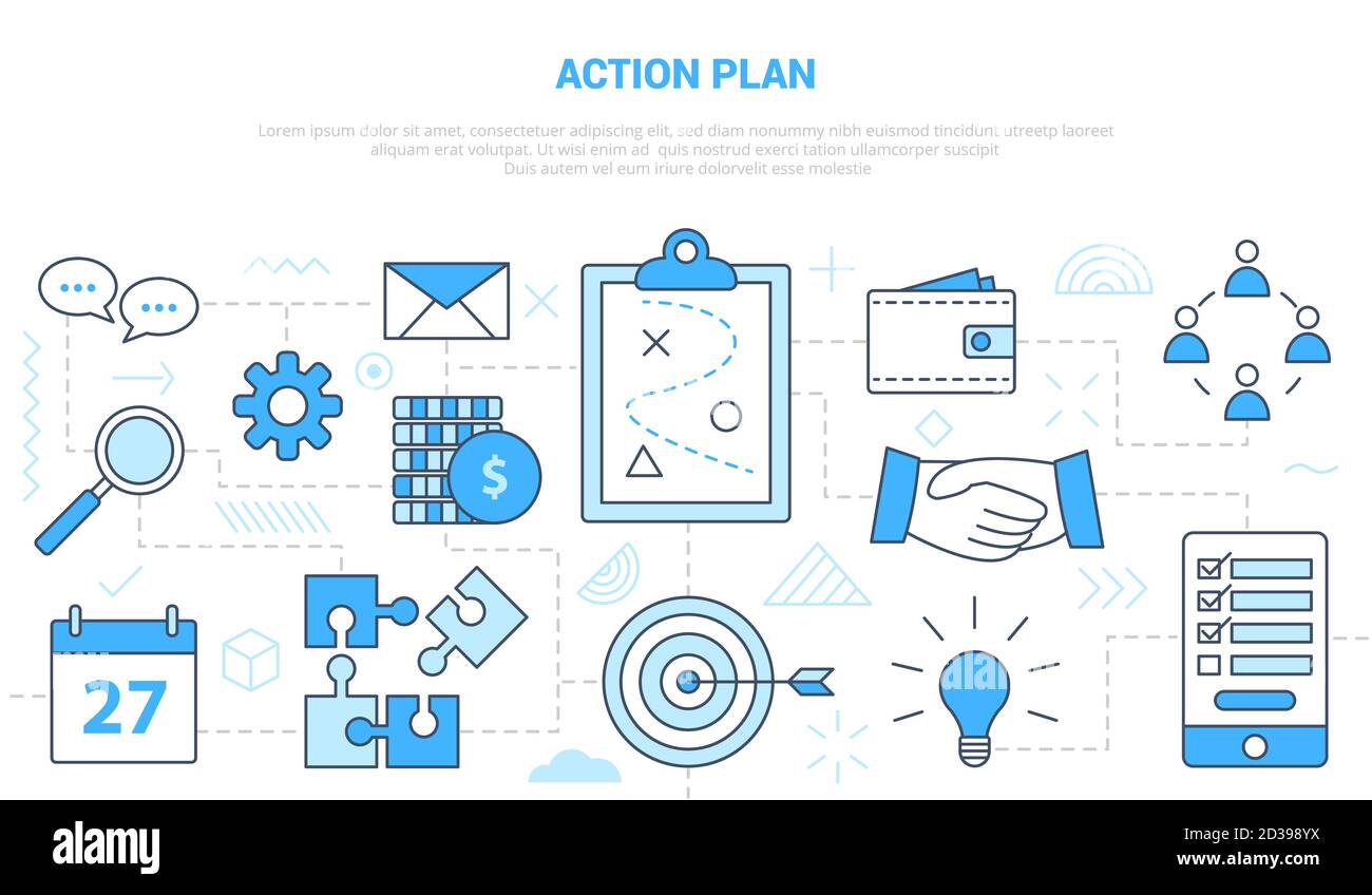 Implementation Plan Icon Vector Business Stock Vector Images - Alamy