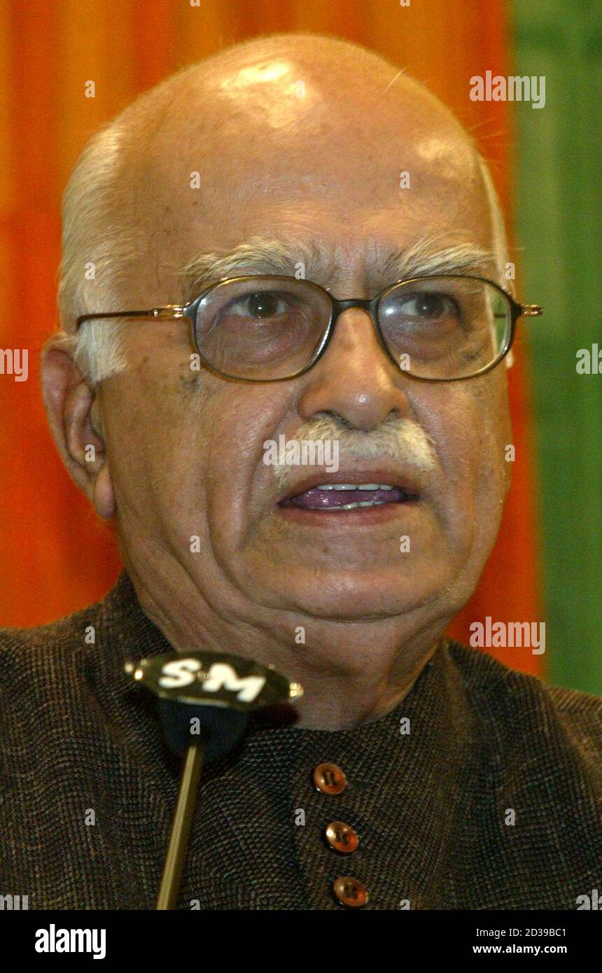 Indian deputy prime minister advani hi-res stock photography and images ...