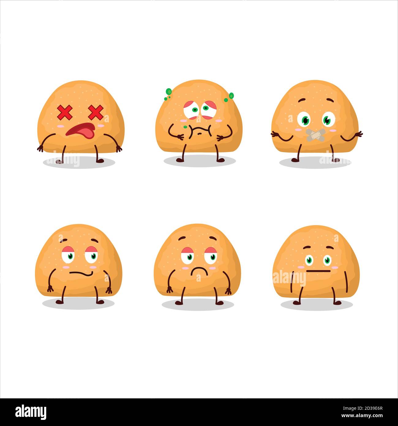 Sweet cookies cartoon character with nope expression Stock Vector Image ...