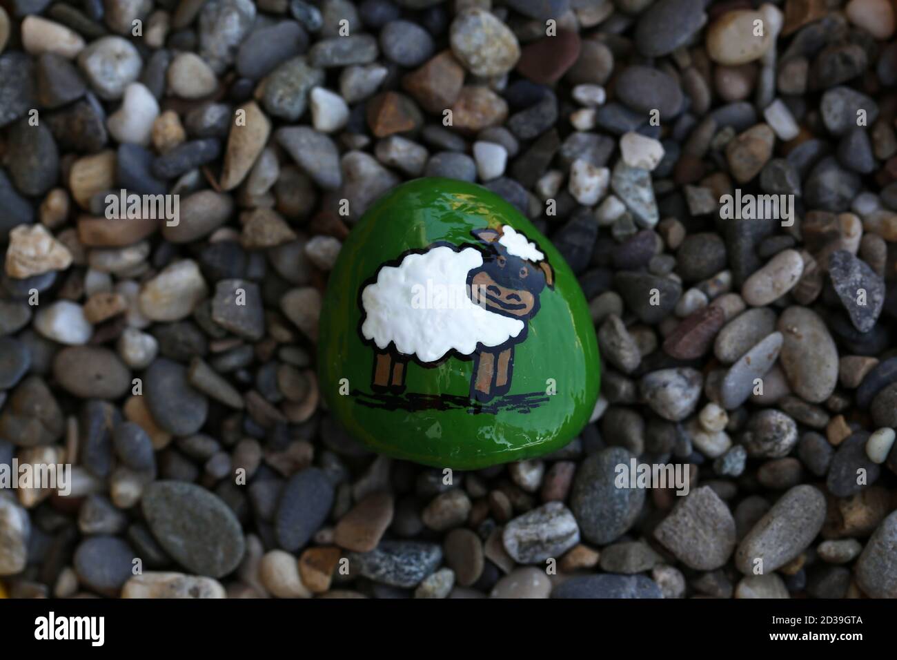 Painted pebble animal hi-res stock photography and images - Alamy