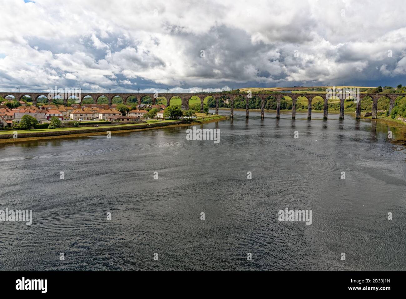 Royal Border Bridge, heritage listed railway viaduct crossing River ...