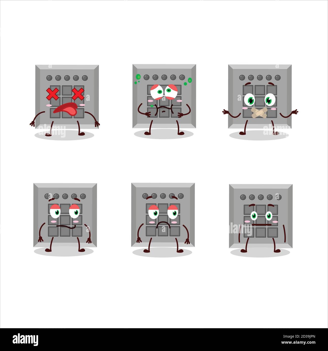Among us button task cartoon character with nope expression Stock ...