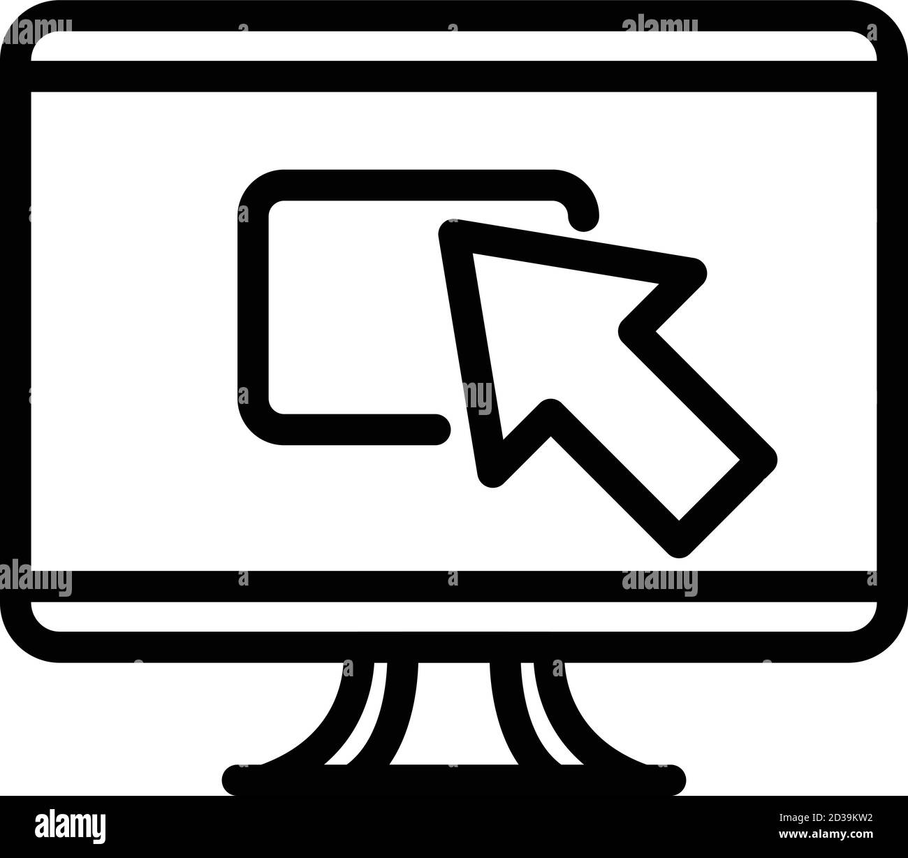 Computer monitor pixel perfect Cut Out Stock Images & Pictures - Alamy
