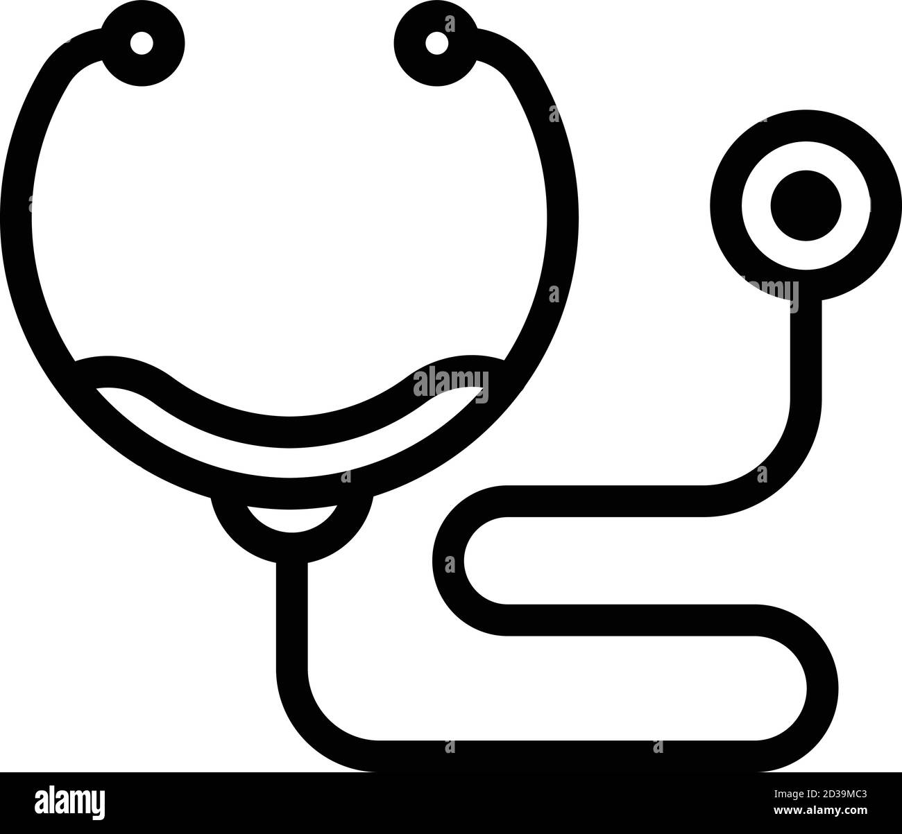 Stethoscope icon, outline style Stock Vector Image & Art - Alamy
