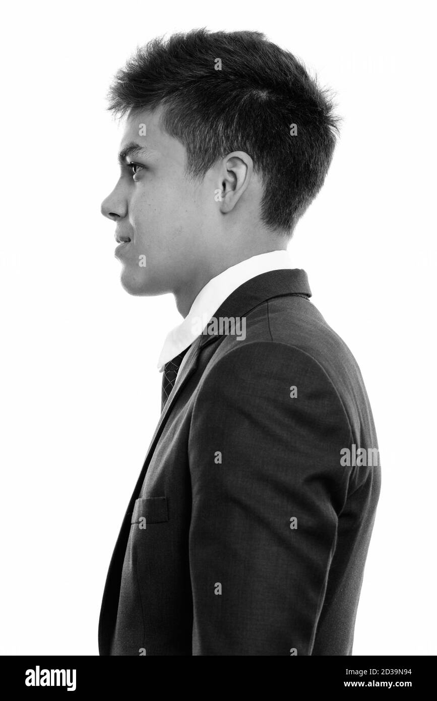 Profile suit Black and White Stock Photos & Images - Alamy