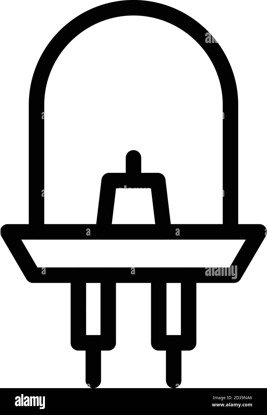 Diode icon, outline style Stock Vector Image & Art - Alamy