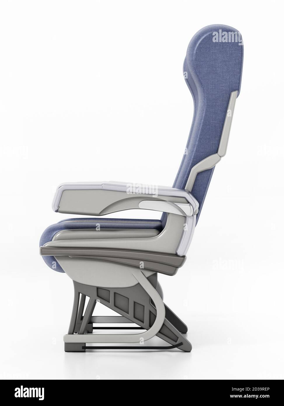 Airplane seat isolated on white background. 3D illustration Stock Photo ...