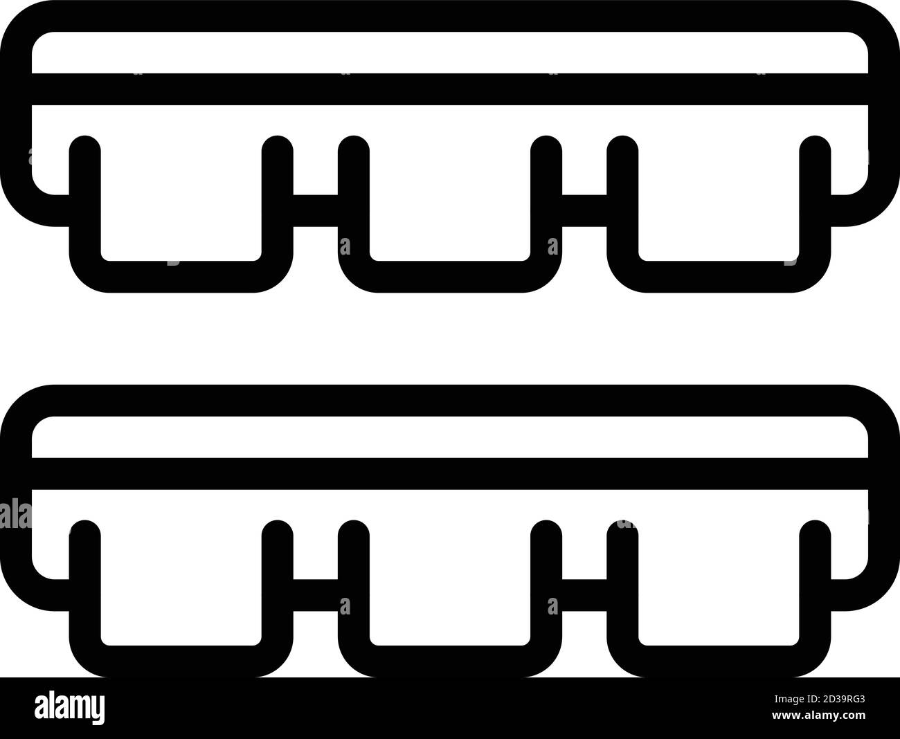 Fridge ice tray icon, outline style Stock Vector Image & Art - Alamy