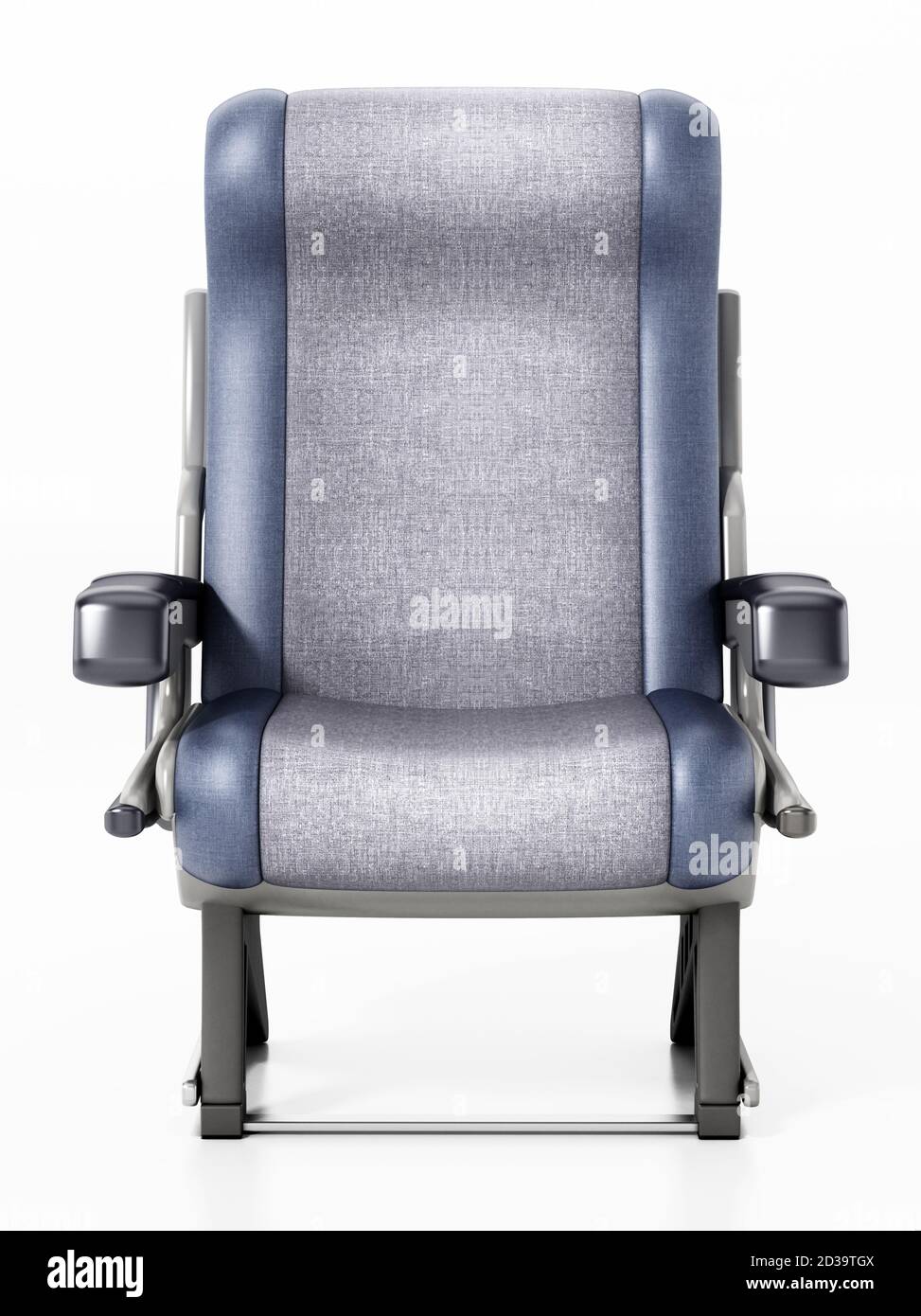 Airplane seat isolated on white background. 3D illustration Stock Photo ...