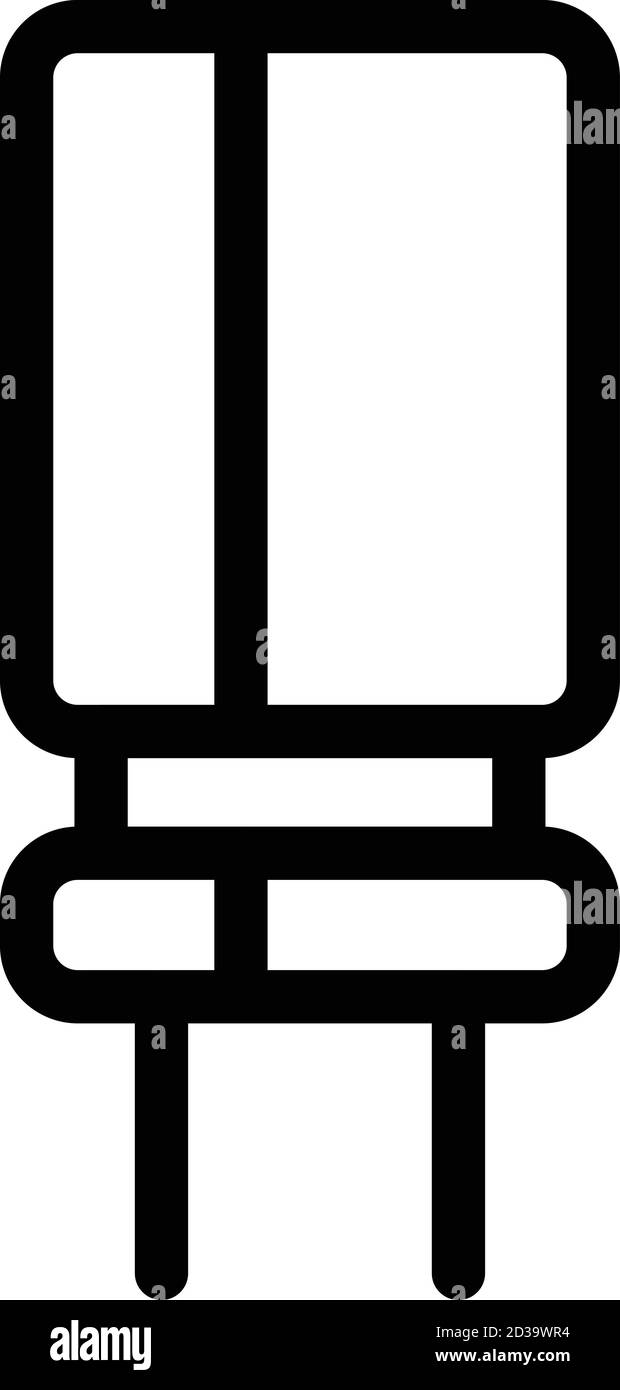 Electrolytic capacitor electronic component Stock Vector Images - Alamy