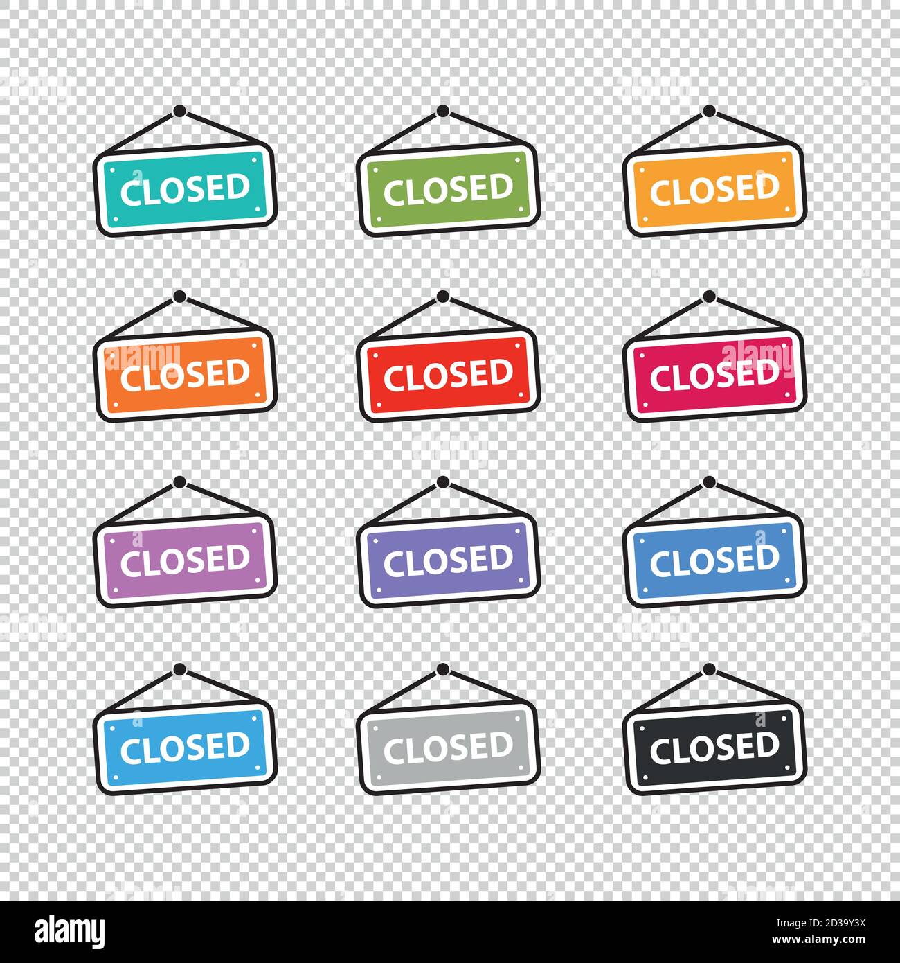 Colorful signboard Stock Vector Images - Alamy