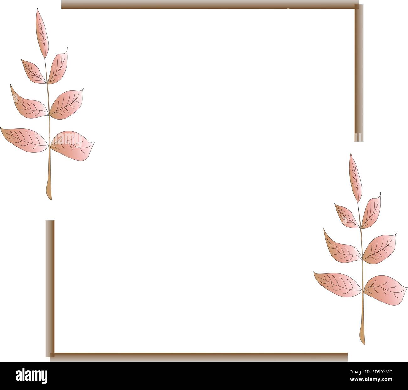 Red branches in autumn Stock Vector Images - Alamy