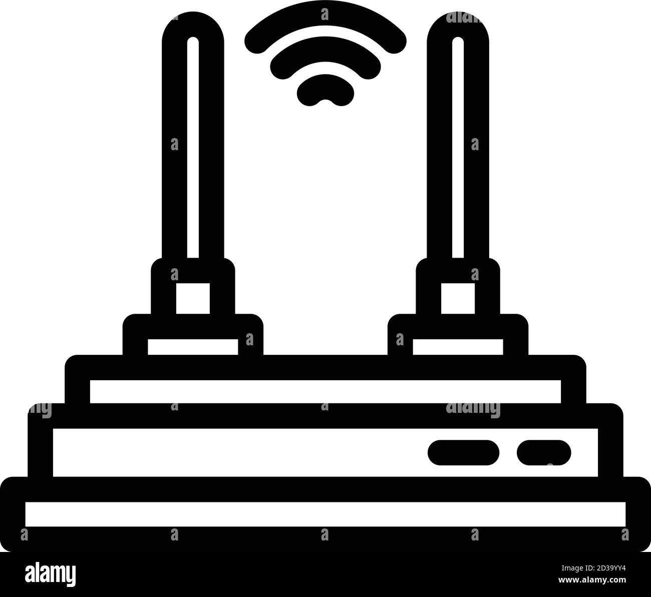 Router icon, outline style Stock Vector Image & Art - Alamy