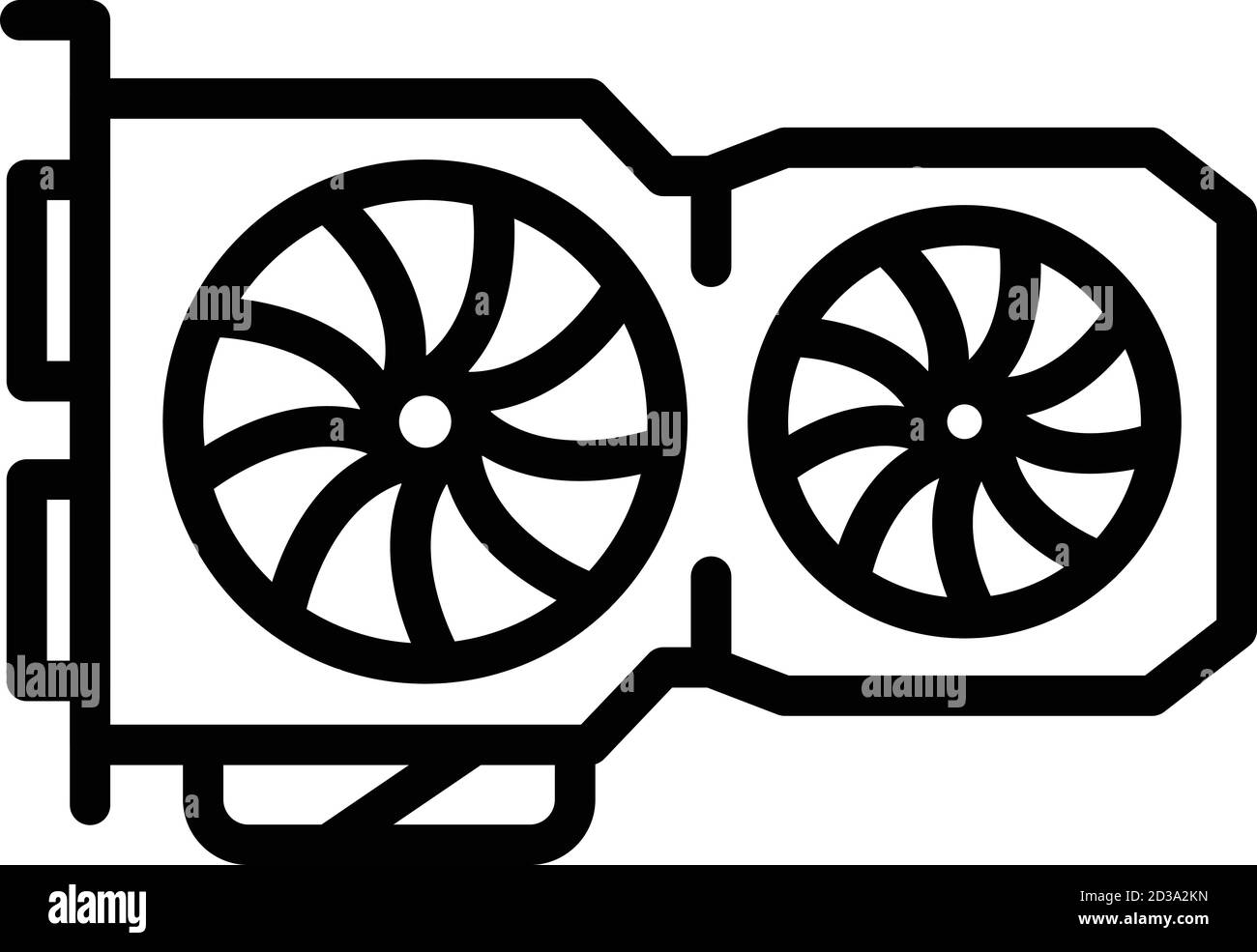 Computer cooler linear icon Stock Vector Images - Alamy