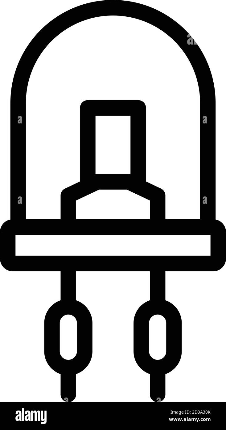 Current diode icon, outline style Stock Vector Image & Art - Alamy