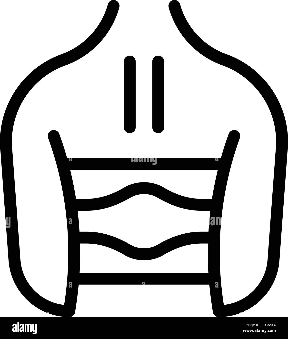 Back bandage icon, outline style Stock Vector Image & Art - Alamy