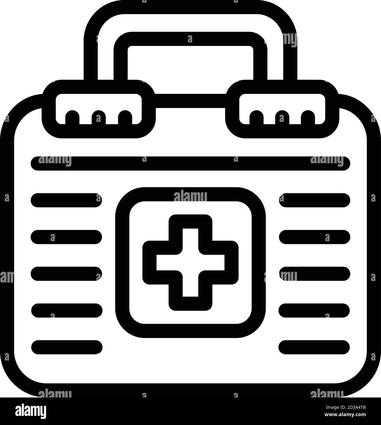 Doctor bag icon logo Black and White Stock Photos & Images - Alamy
