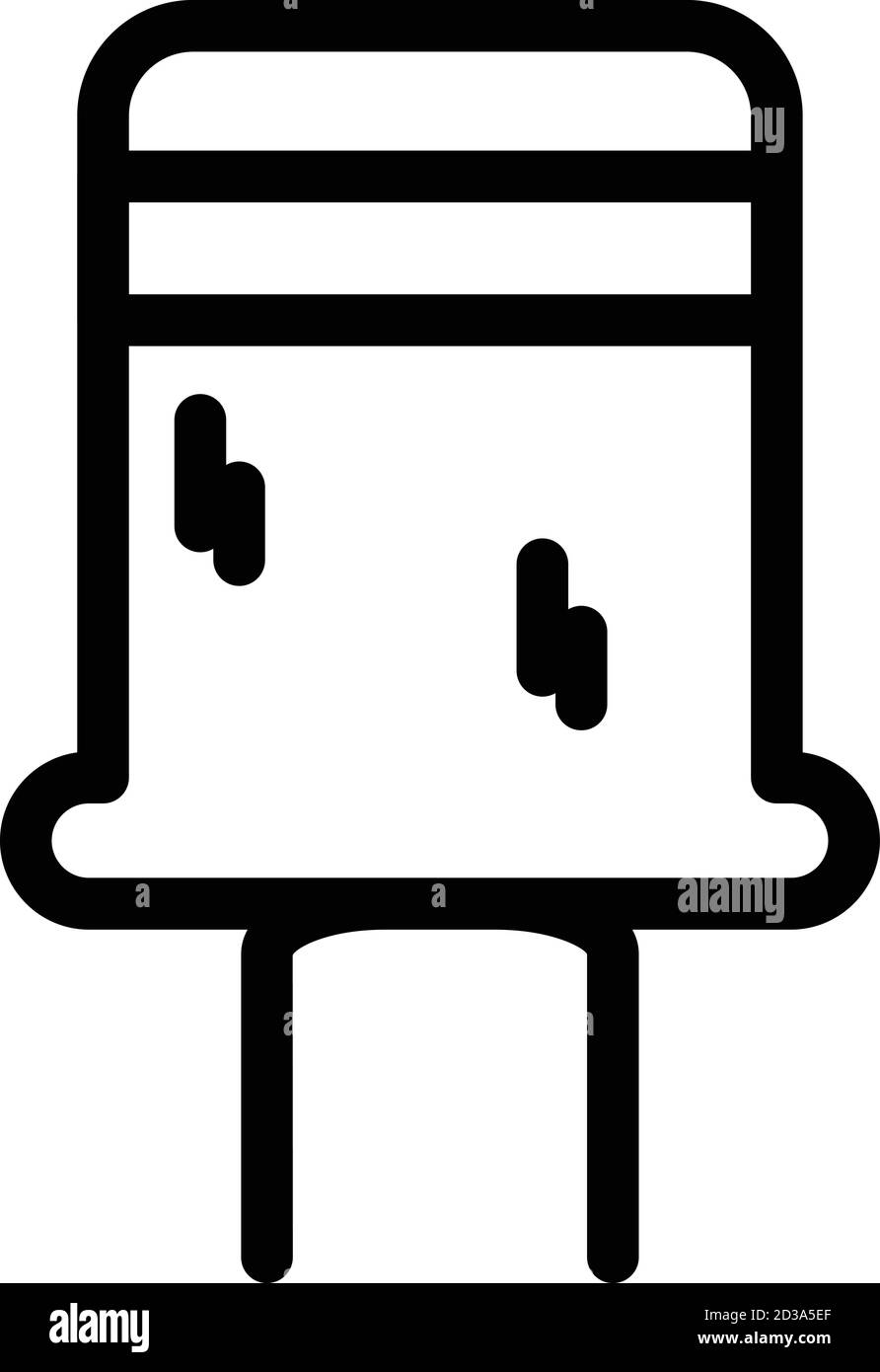 Electrolytic capacitor electronic component Stock Vector Images - Alamy