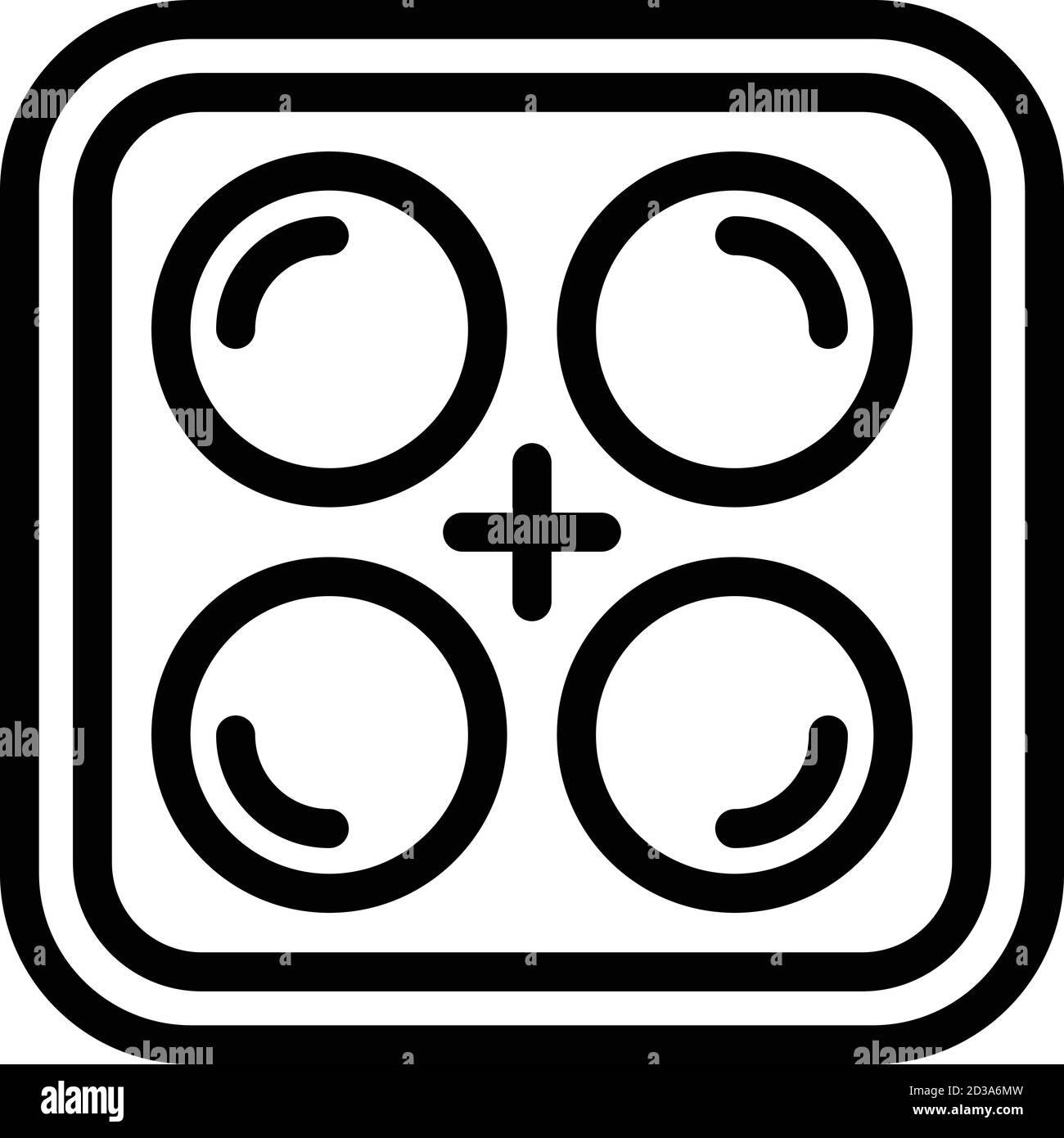 Silicone ice tray icon, outline style Stock Vector Image & Art - Alamy