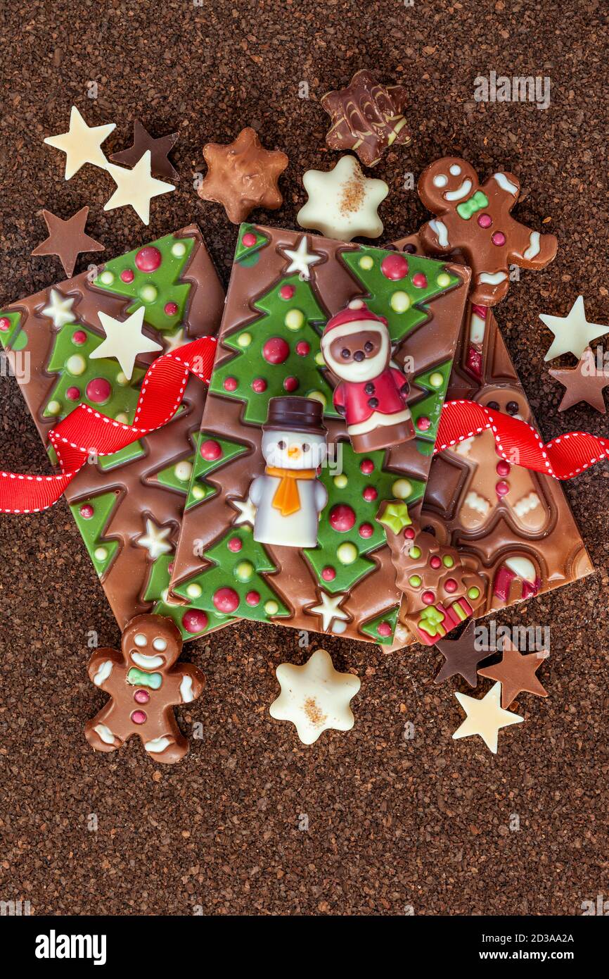 Colorful chocolates and sweets for a Merry Christmas / Happy Holidays ...