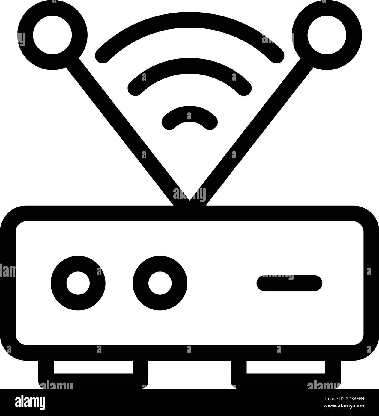 Wireless router icon, outline style Stock Vector Image & Art - Alamy