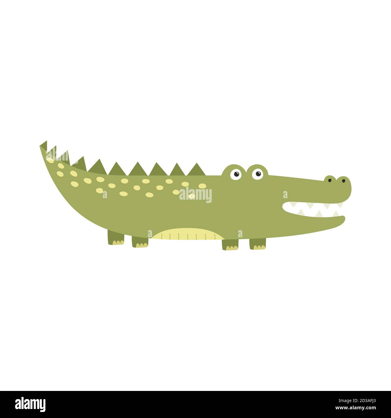 Cute Crocodile Silhouette