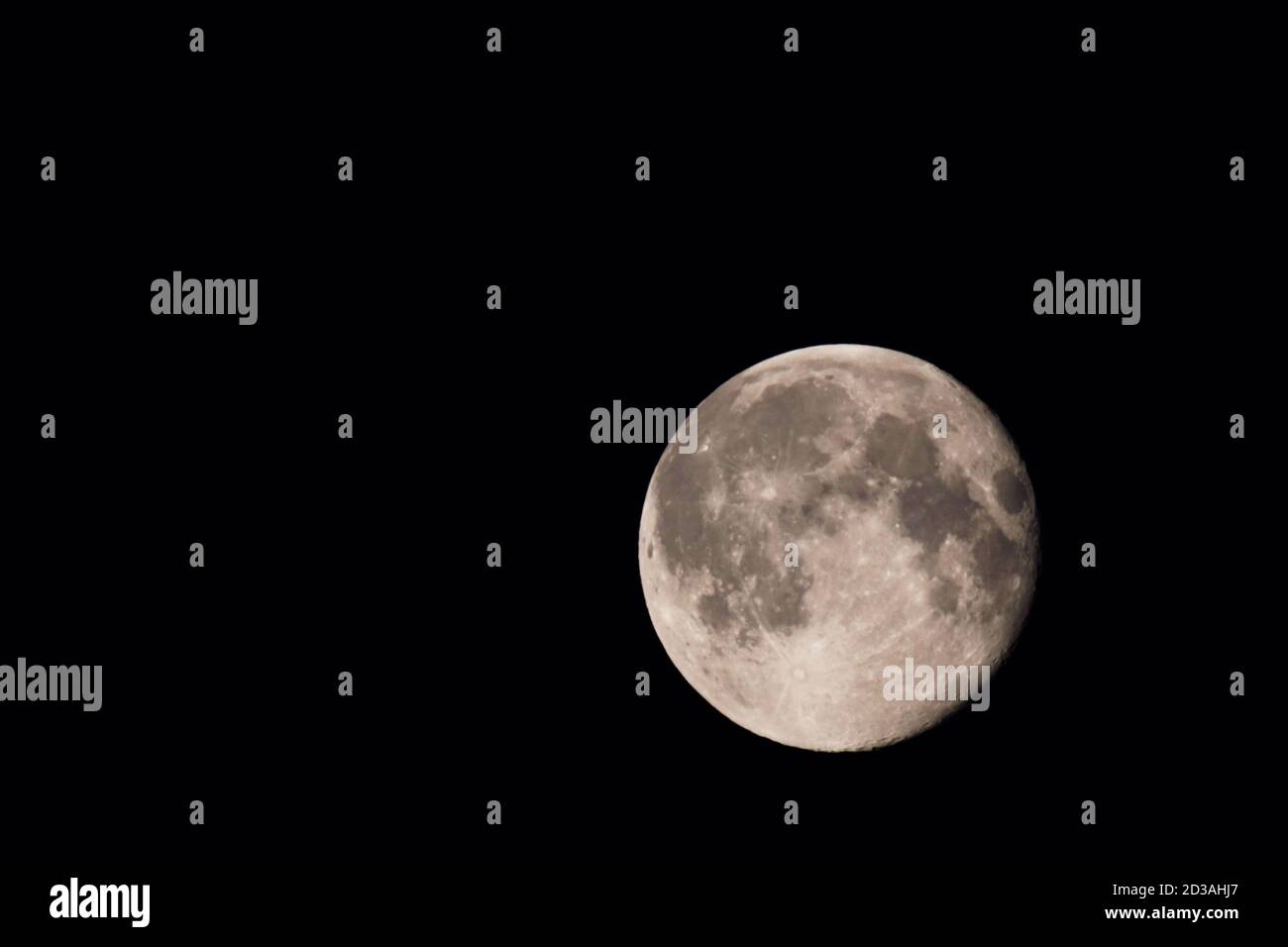 Full moon in the lunar phase when it is completely illuminated isolated ...
