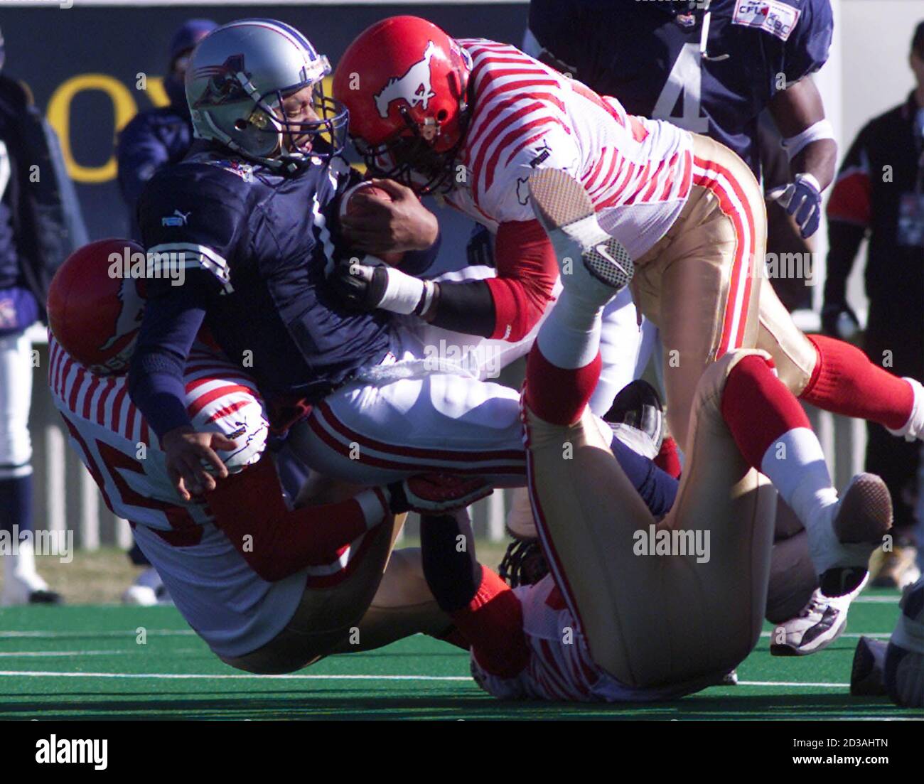 Gang tackle hi-res stock photography and images - Alamy