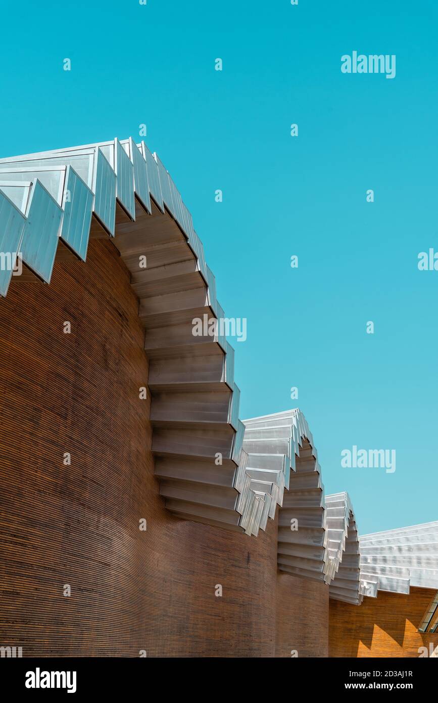 Laguardia, Spain - 6 August 2020: Ysios winery in Alava, Basque Country ...