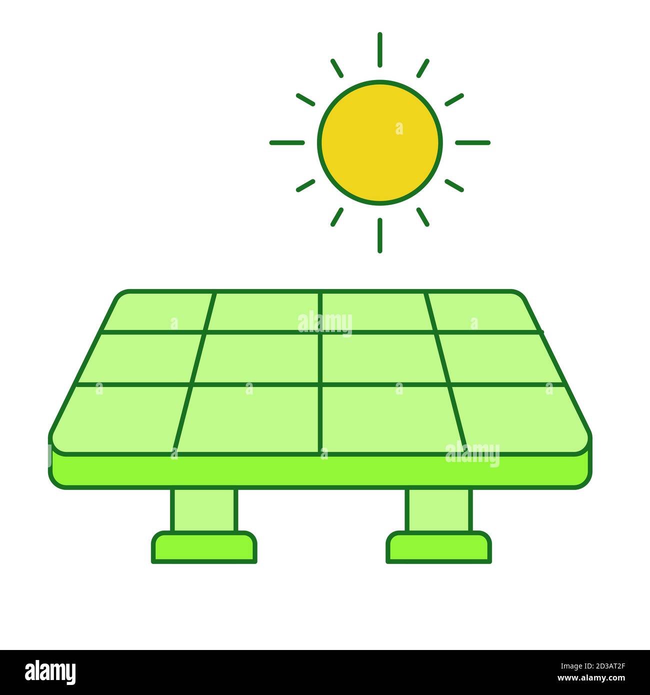 Solar power concept solar cell panel sun white isolated background with ...