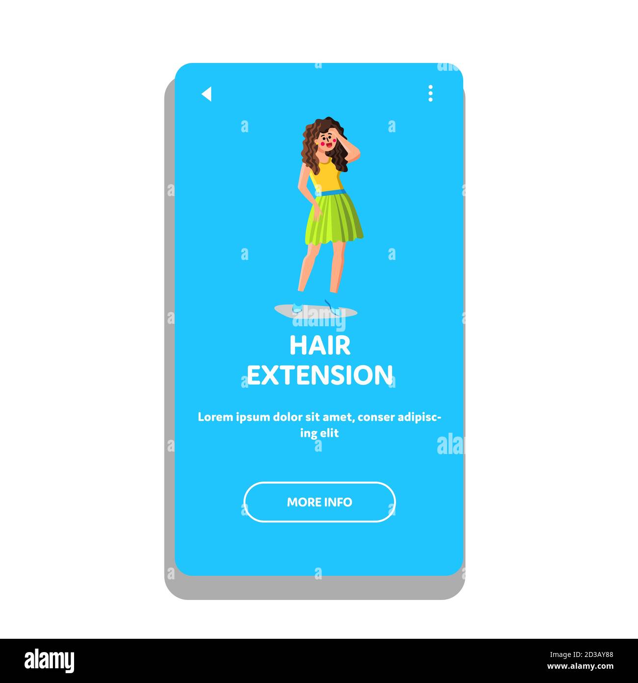 Hair extension cartoon Cut Out Stock Images & Pictures - Alamy