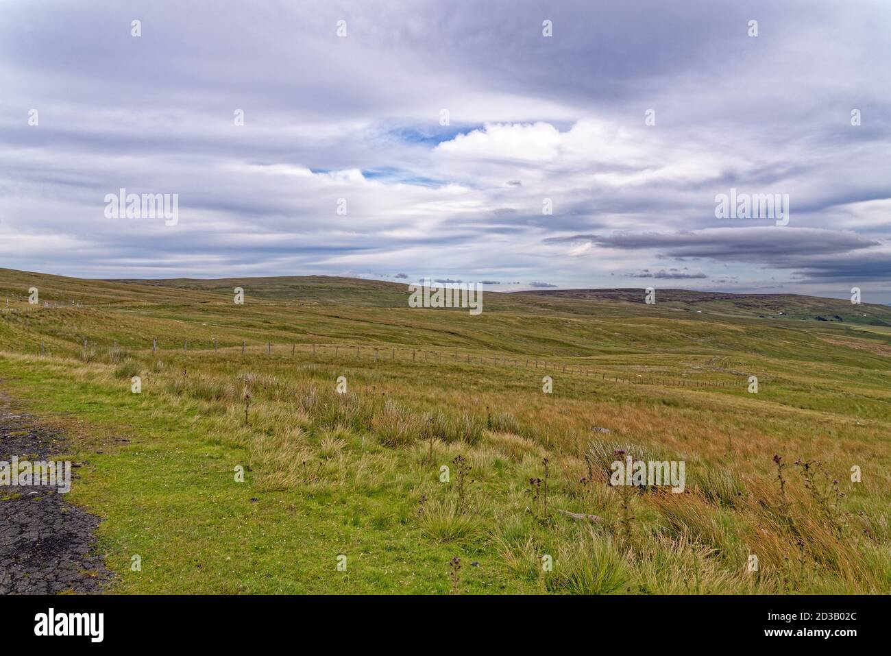 Landscape over the fields - County Durham - United Kingdom Stock Photo ...