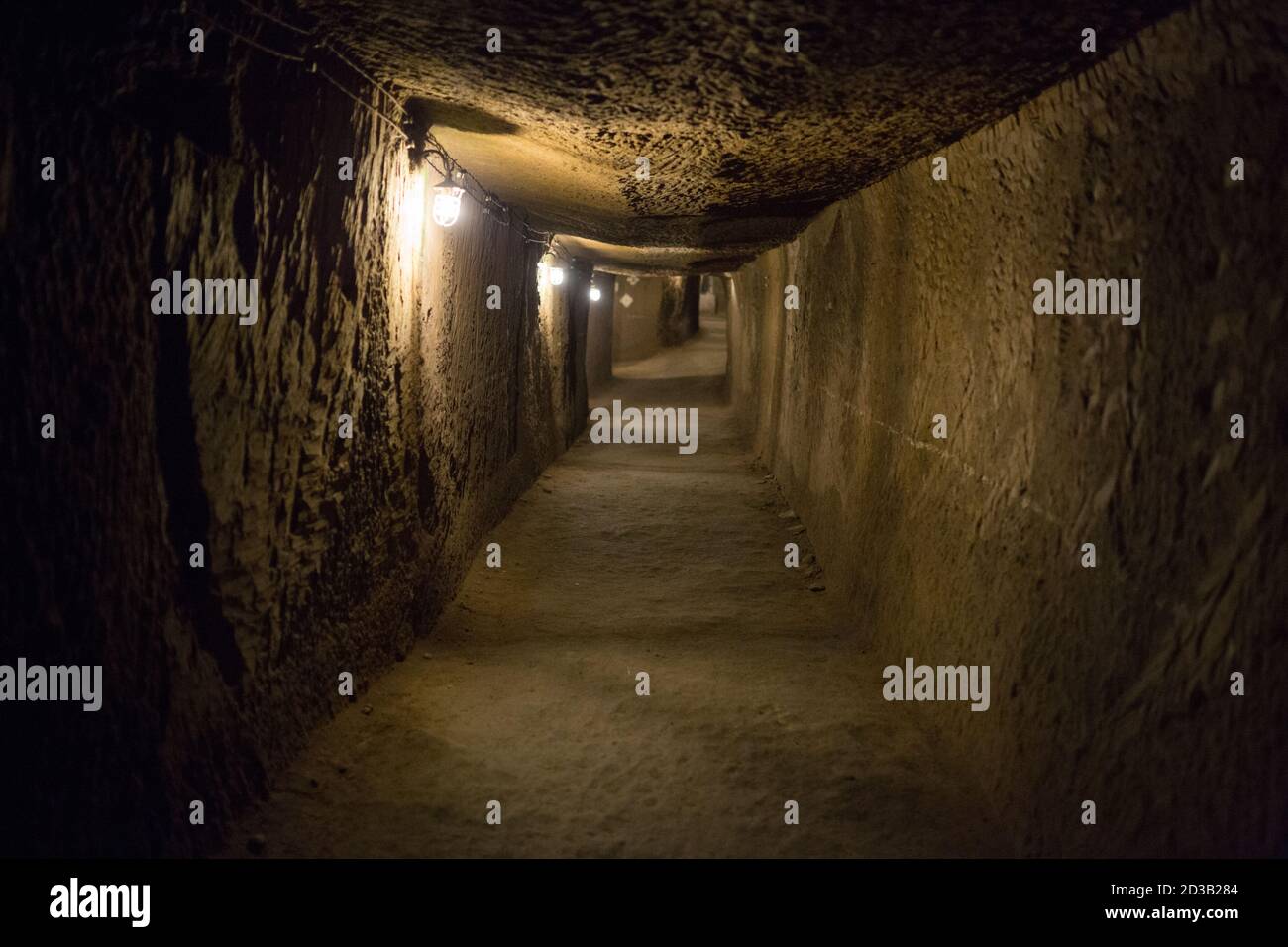 Naples underground, bourbon tunnel Stock Photo - Alamy
