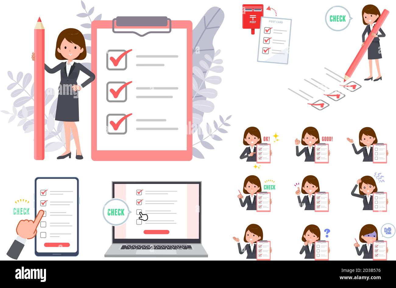 A checkbox set Stock Vector Images - Alamy