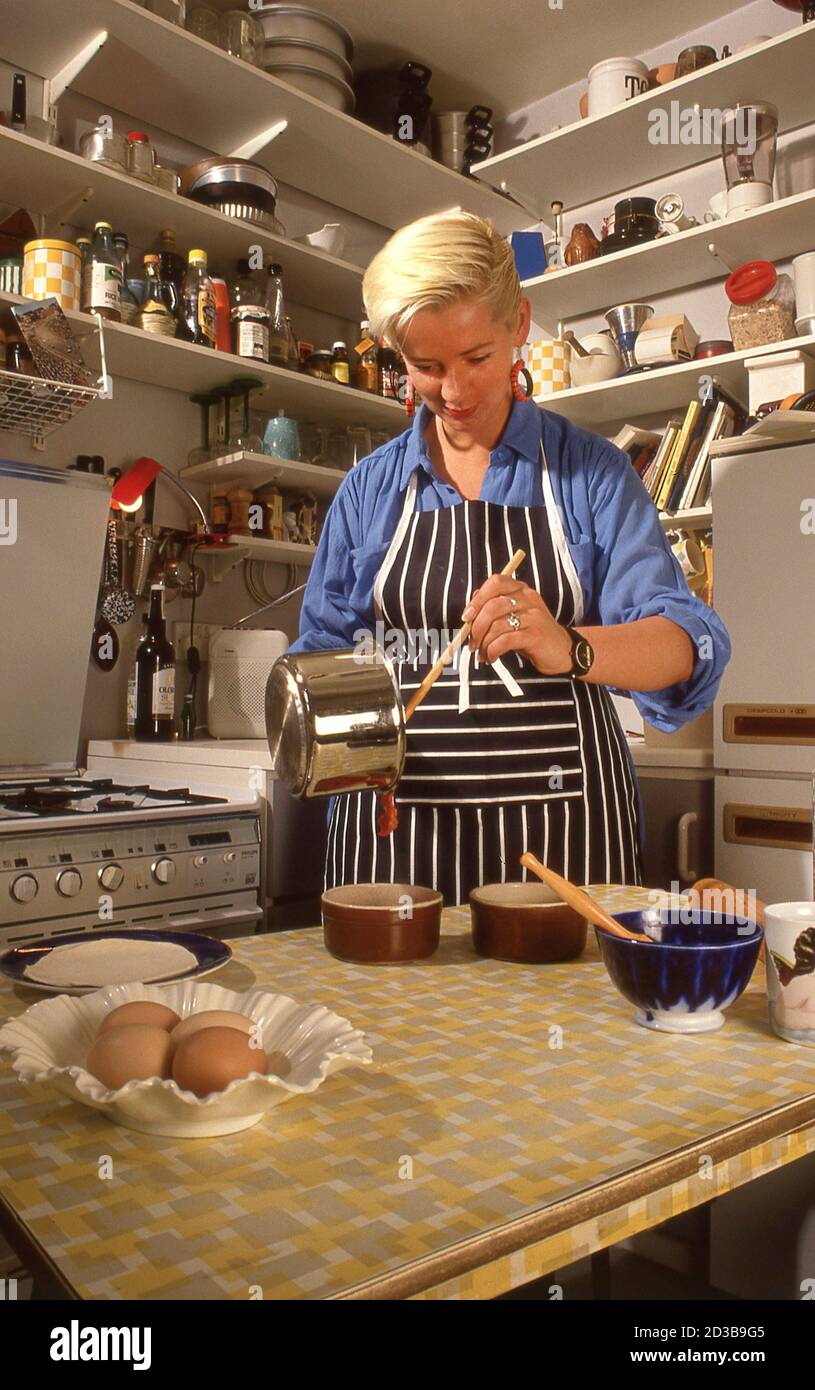 Sophie Grigson Cookery writer and celebrity Chef. 1999 Stock Photo - Alamy