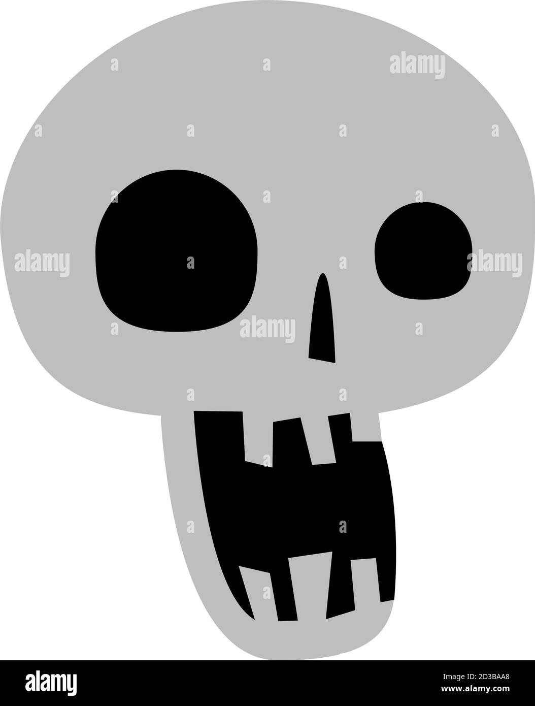 Skull head design of head death horror tattoo decoration dark culture ...