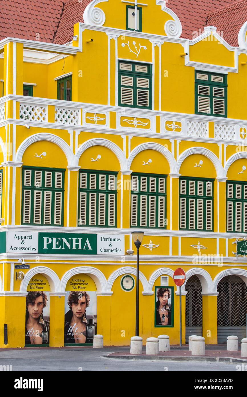 Curacao, Willemstad, Punda, The Penha building - a former merchants ...