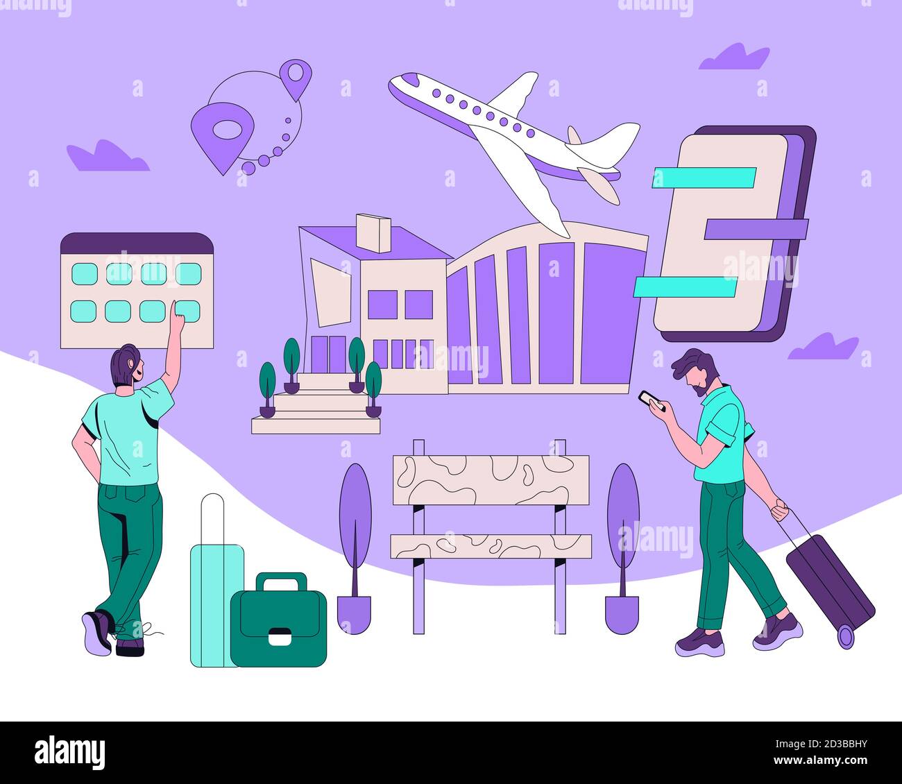 Airport Terminal Cartoon