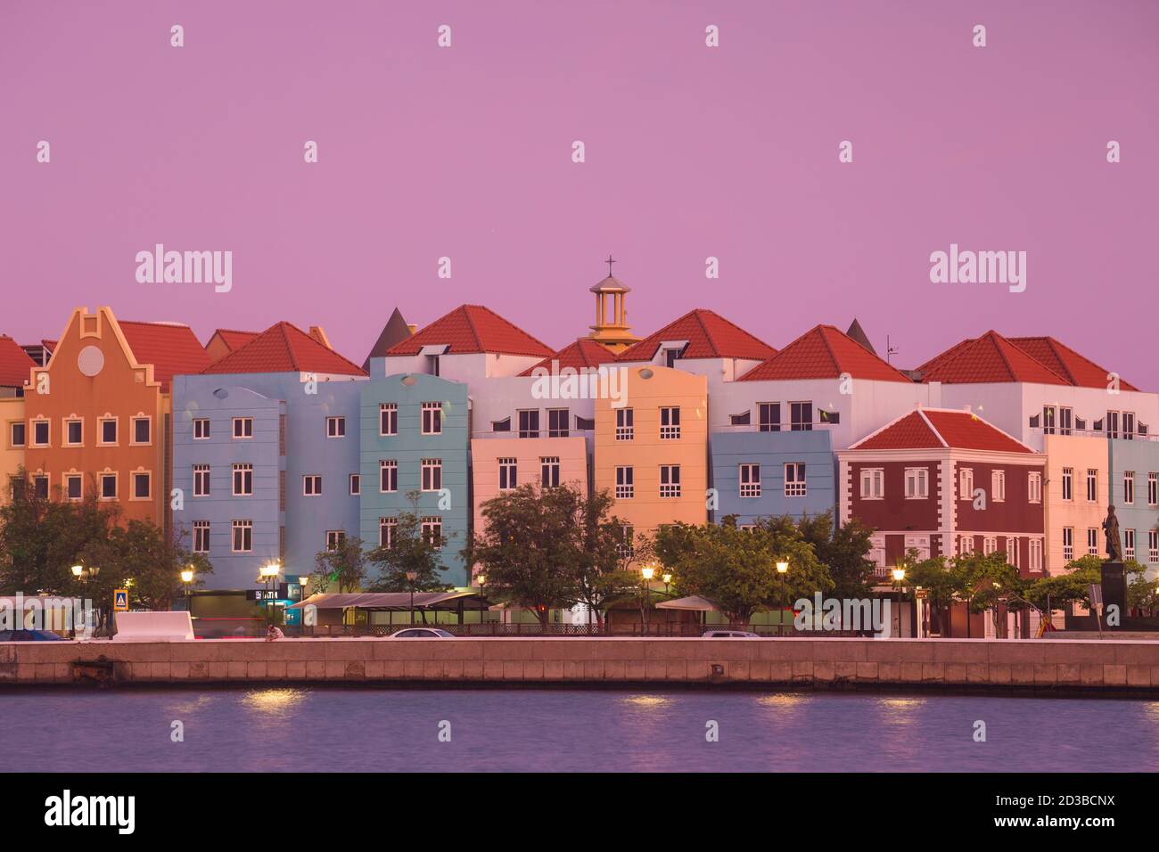 Curacao, Willemstad, View of St Anna Bay looking towards Otrobanda ...